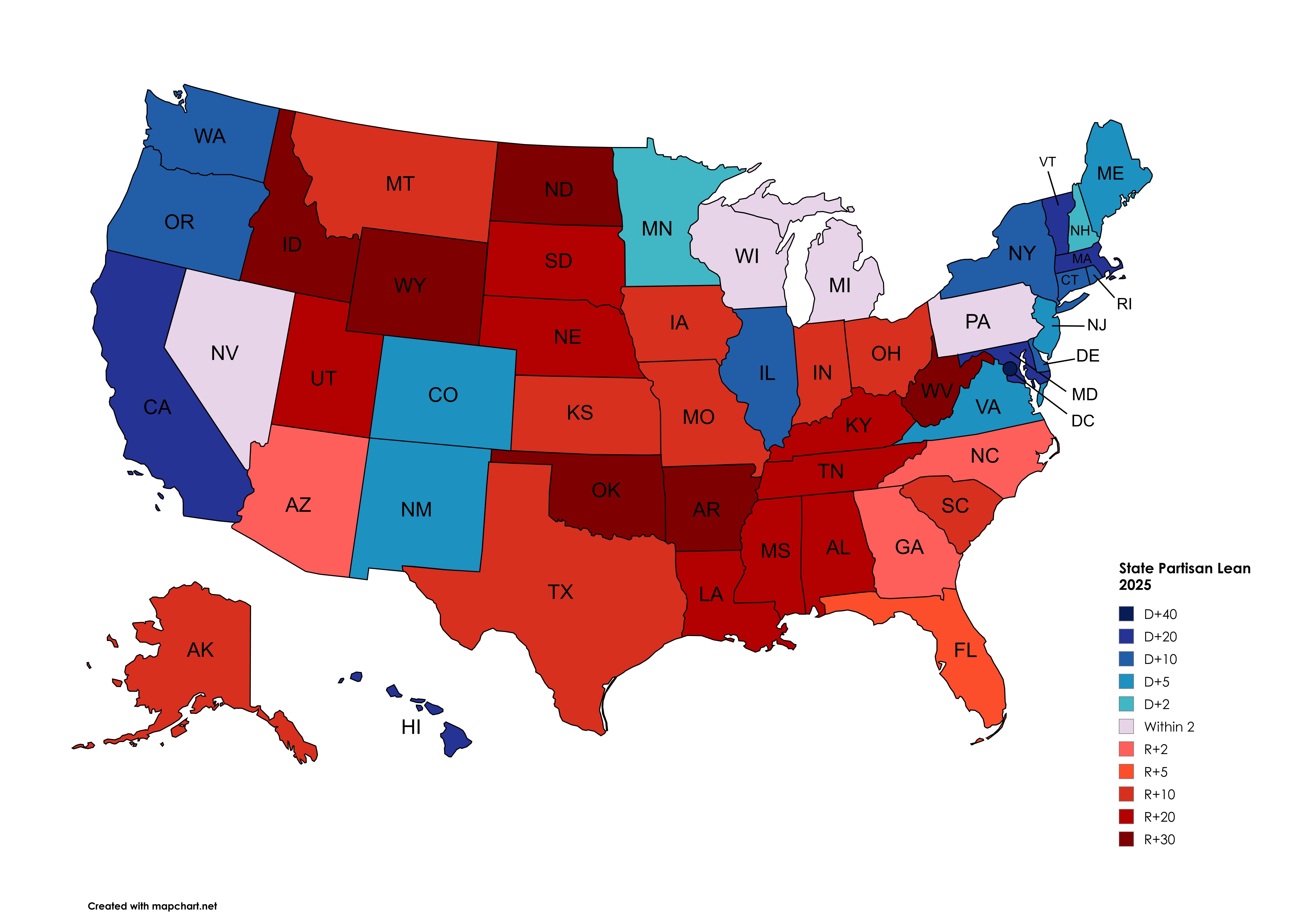 The Not-So-Changing Geography of U.S Elections, 2025 edition – Just ...